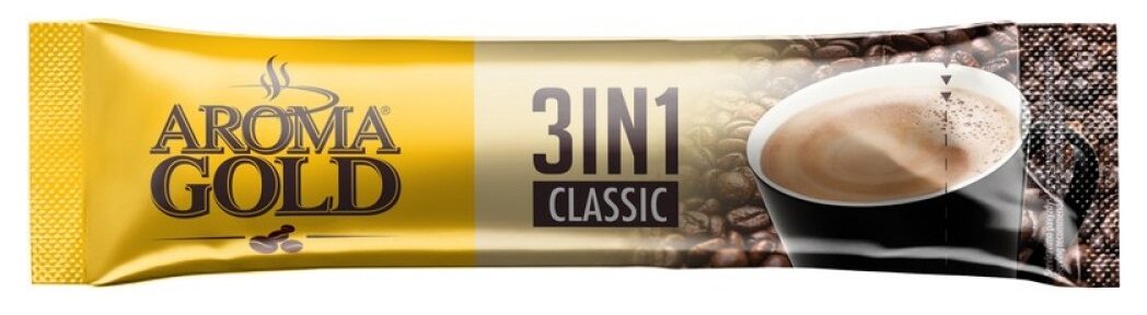 Aroma Gold 3in1 Classic šķīstošās kafijas dzēriens 170 g (17 g x 10 ...