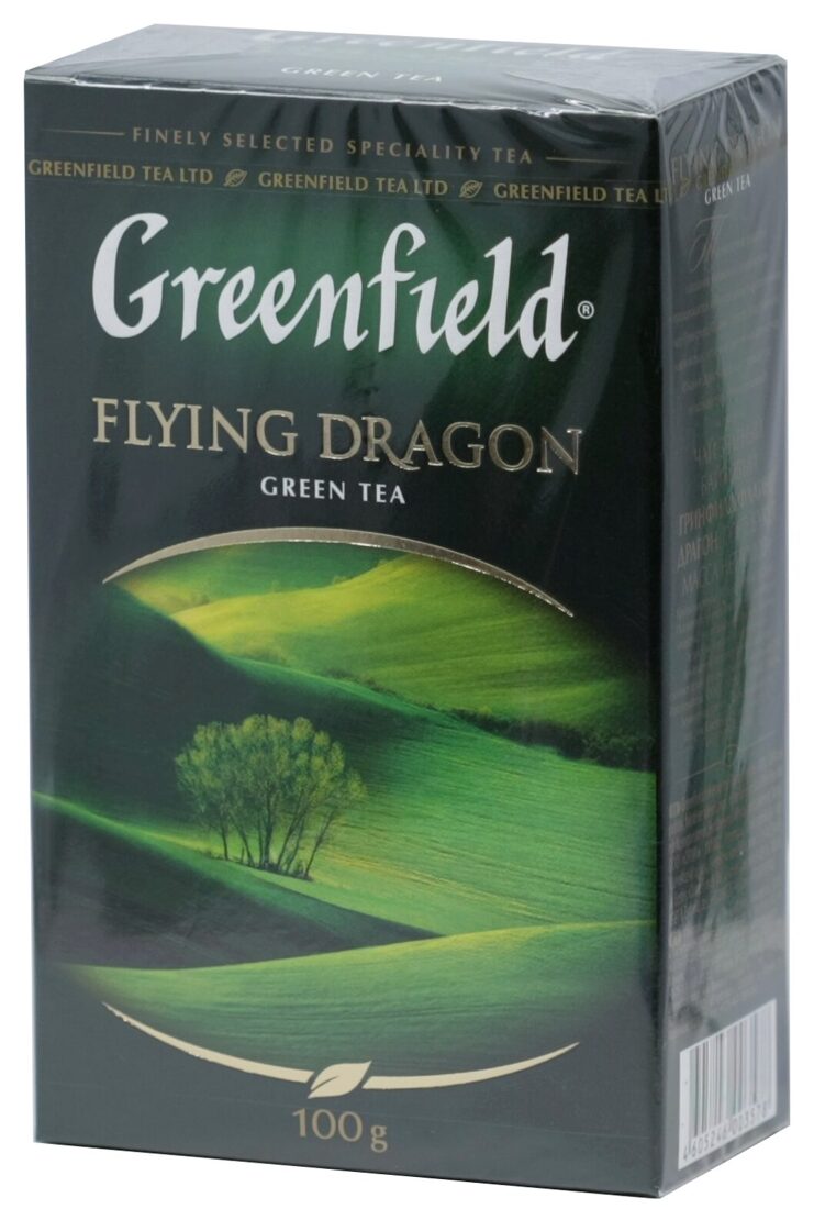 Greenfield Flying Dragon Green Tea beramā liellapu zaļā tēja 100 g ...