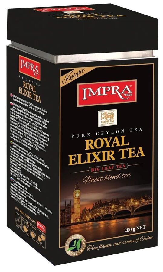 Impra Royal Elixir Tea Knight beramā lielo lapu melnā tēja ar bergamoti ...