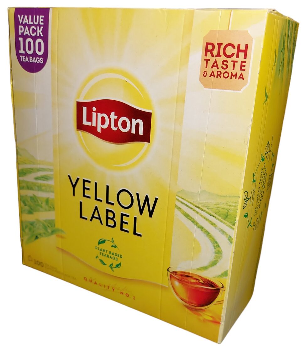 Lipton Yellow Label Tea juodoji arbata maišeliuose 200 g (100 vnt ...